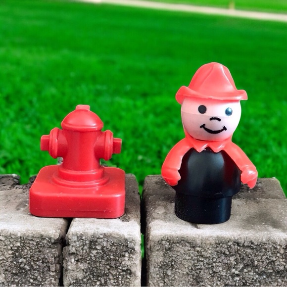 Fisher-Price | Toys | Vintage Fireman And Fire Hydrant Little People ...